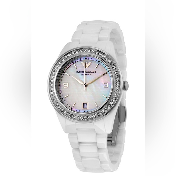 Emporio Armani | Accessories | Emporio Armani Crystal Mother Of Pearl ...